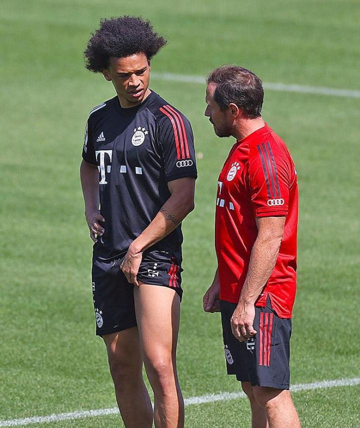 德媒：萨内在训练中左腹股沟不适，经队医处理后重回训练场_PP视频体育频道